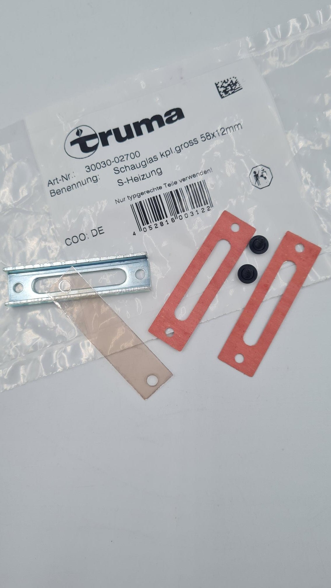 Truma / Carver Heater / Fire Mica Window Kit – Long Version- 30030 ...